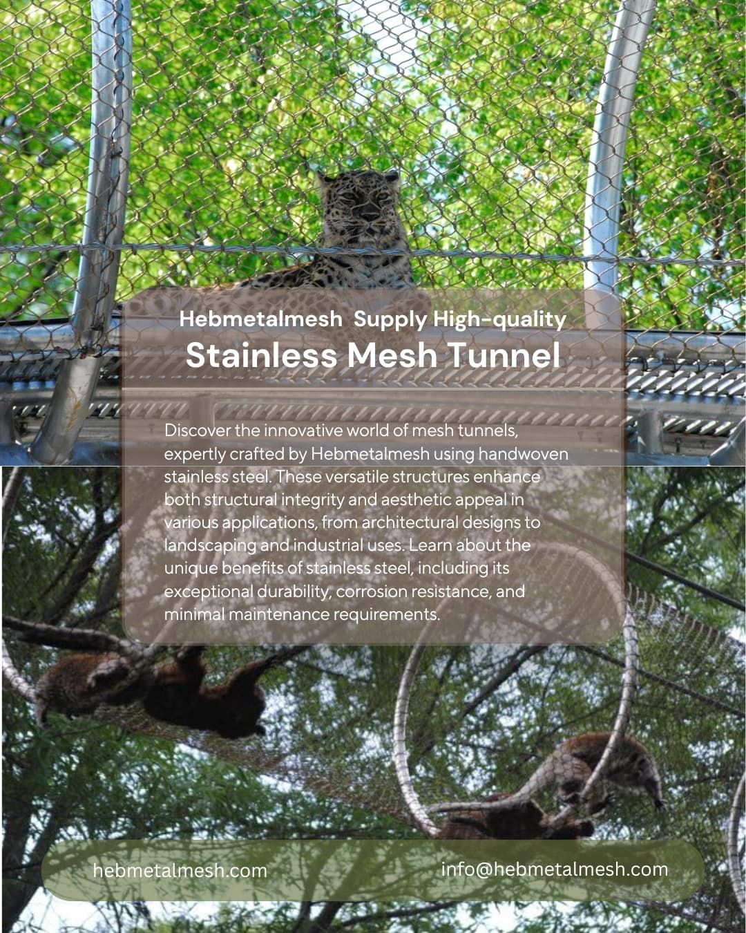 Zoo Mesh - A Better Animal Enclosure Fencing and Aviary Netting