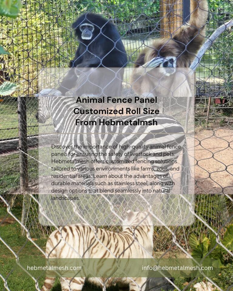 Hebmetalmesh Customized Animal Fence Panels Large Rolls
