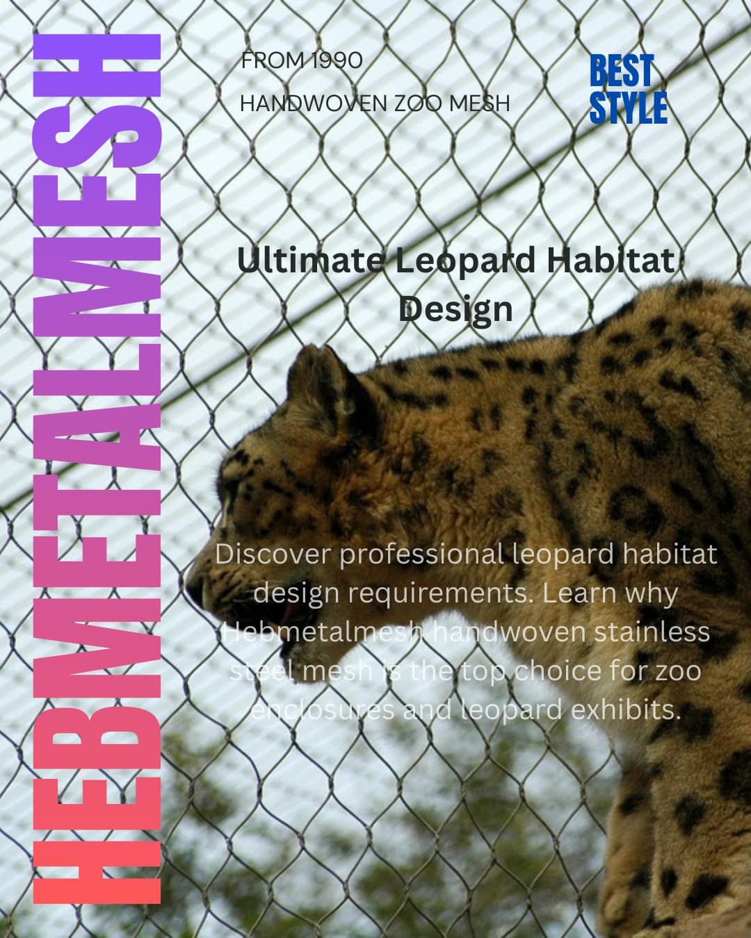 Ultimate Leopard Habitat Design: Safety, Durability & Mesh Solutions